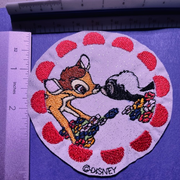 Disney | Other | Bambi And Flower Disney Embroidered Iron On Patch ...